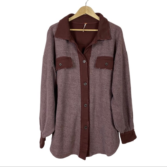 Free People | Jackets & Coats | Nwot Free People Ruby Shacket Jacket In ...